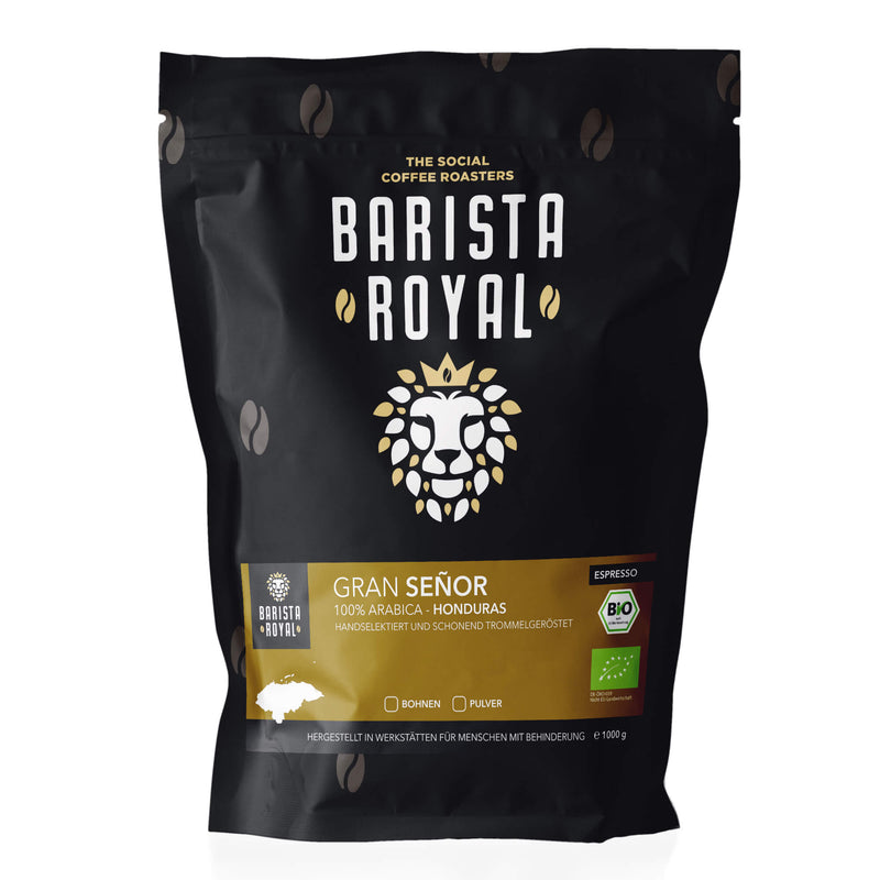 Espresso kaufen als Ganze Bohne oder gemahlen - Barista Royal